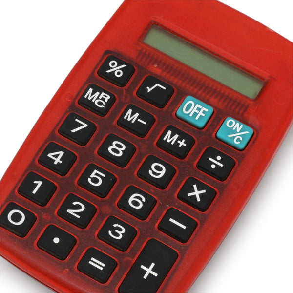 Red Acrylic Calculator - Gil & Roy Props