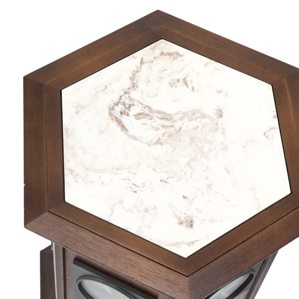 Akai Hexagonal Wood / Marble Speakers - Gil & Roy Props