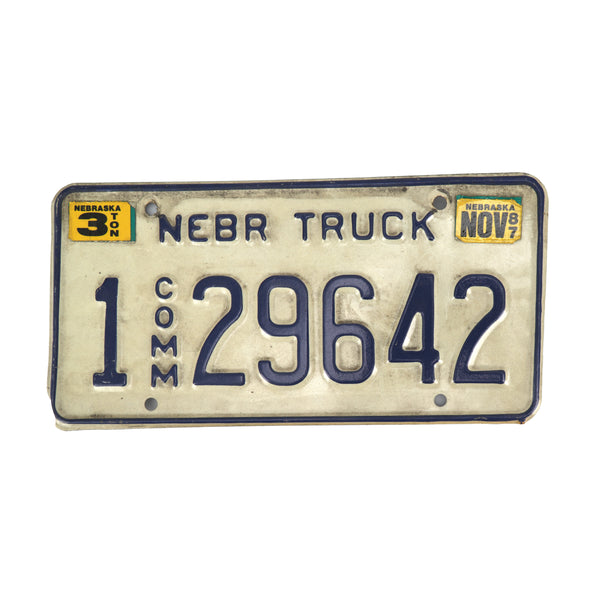 Rustic Nebraska Truck License Plate - Gil & Roy Props