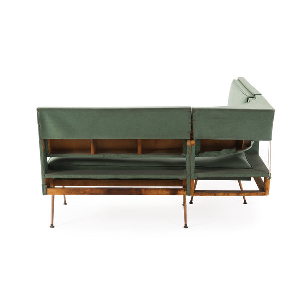 Green Vinyl Diner Booth Seating - Gil & Roy Props