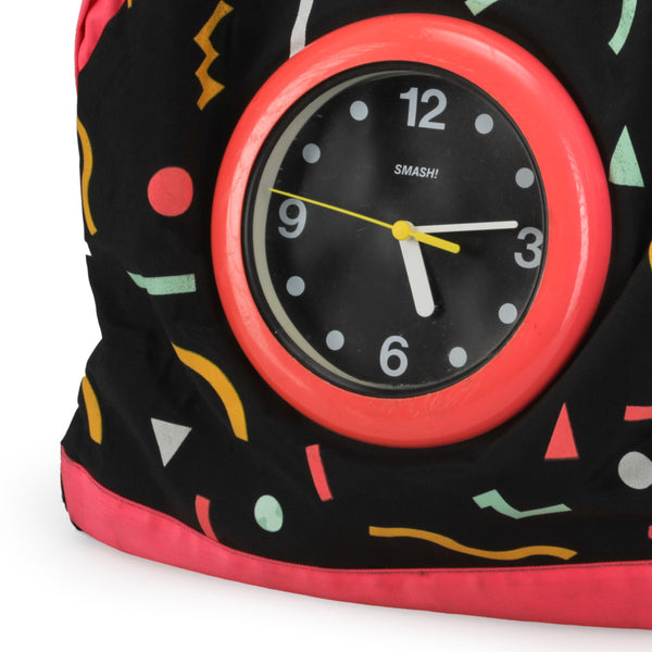 Black & Pink Memphis Clock Backpack - Gil & Roy Props
