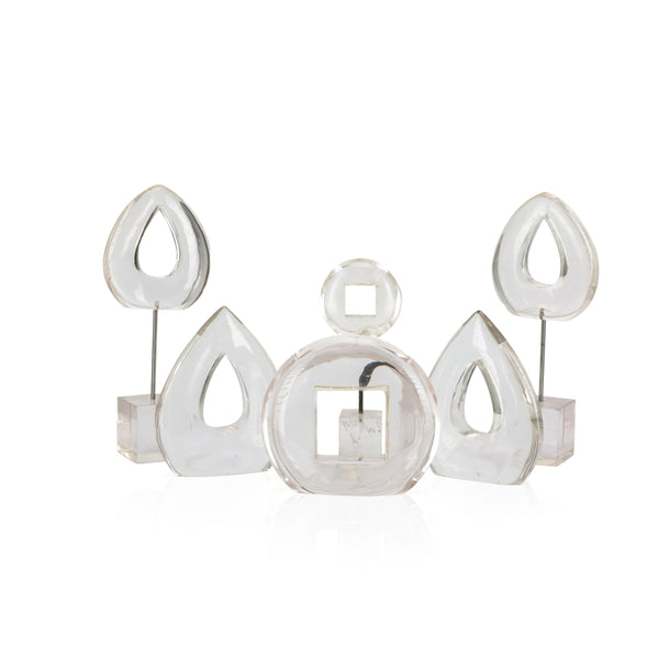 Acrylic Tear Drop Table Sculpture (A+D) - Gil & Roy Props