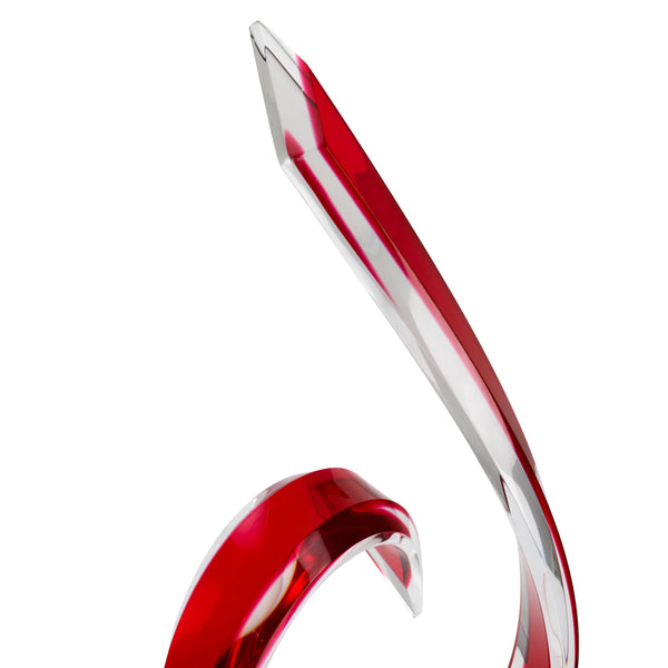 Ruby Red Acrylic Table Sculpture (A+D) - Gil & Roy Props