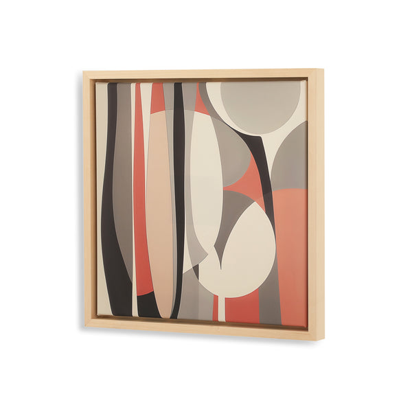 1359 (A+D) Shapes Peach Gray A - Gil & Roy Props