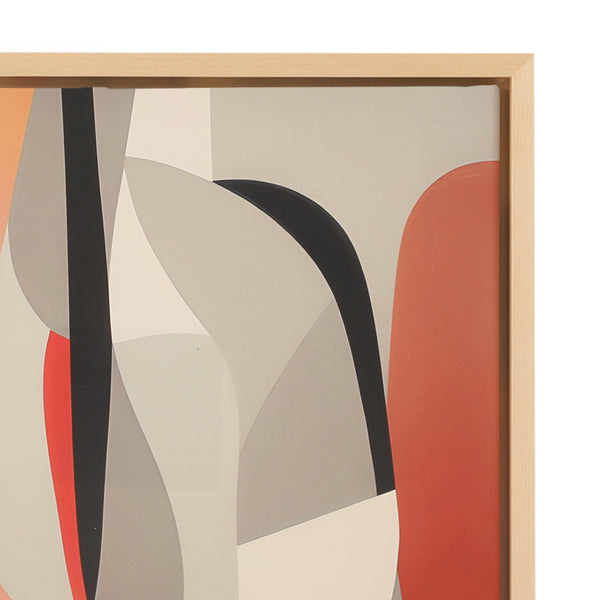 1361 (A+D) Shapes Peach Gray C - Gil & Roy Props