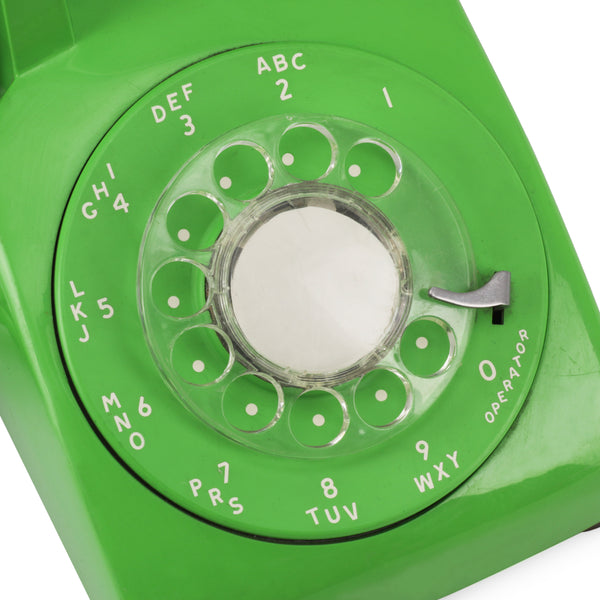 Bright Green Rotary Phone - Gil & Roy Props