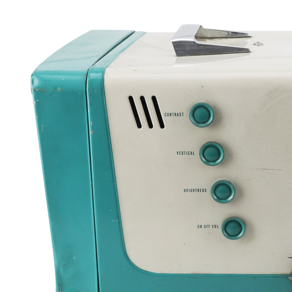 Turquoise / Cream Vintage Television - Gil & Roy Props