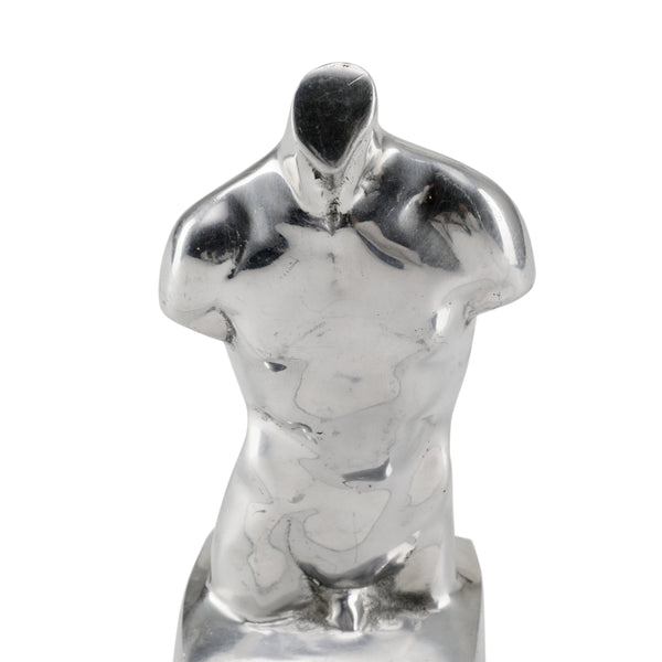 Small Chrome Male Torso Bust (A+D) - Gil & Roy Props