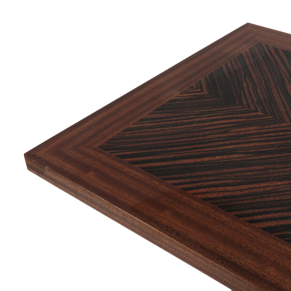 Large Brown / Black Executive Console Table - Gil & Roy Props