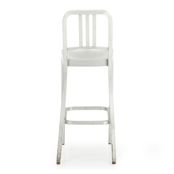 Silver Aluminum Navy Stool - Gil & Roy Props