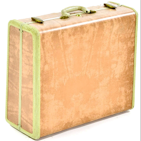 Tan & Cream Hard Shell Suitcase - Gil & Roy Props