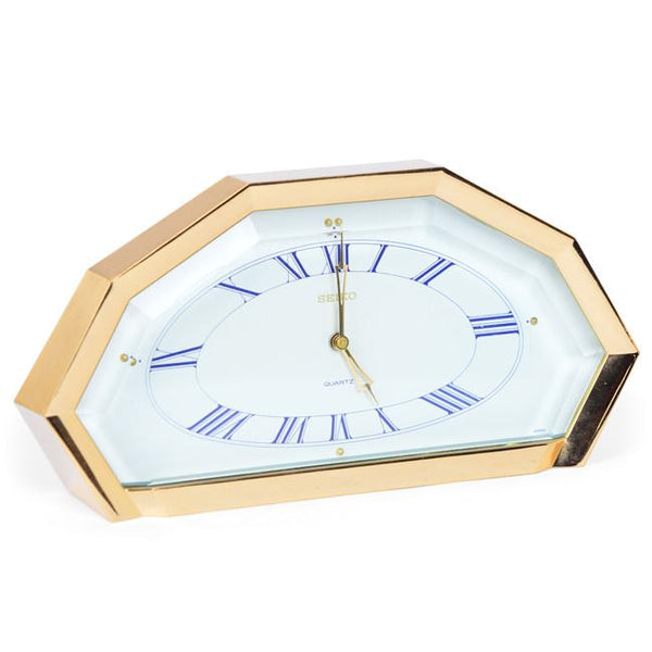 Seiko - Decagon Gold Clock - Gil & Roy Props
