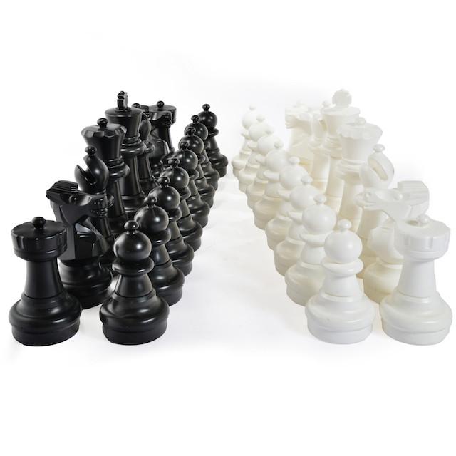 Oversize Black White Chess Set - Pieces Only - Gil & Roy Props