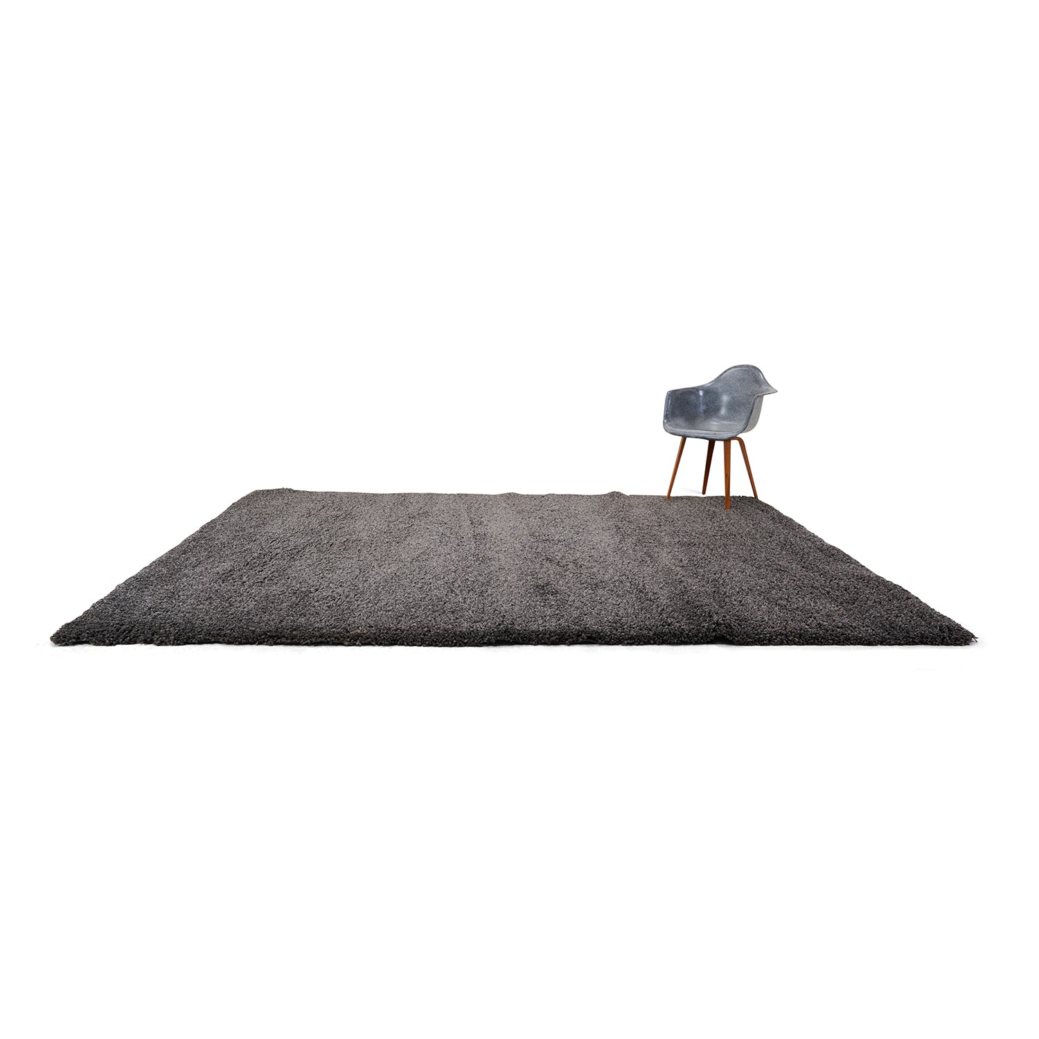 Large Dark Grey Wool Rug - Gil & Roy Props