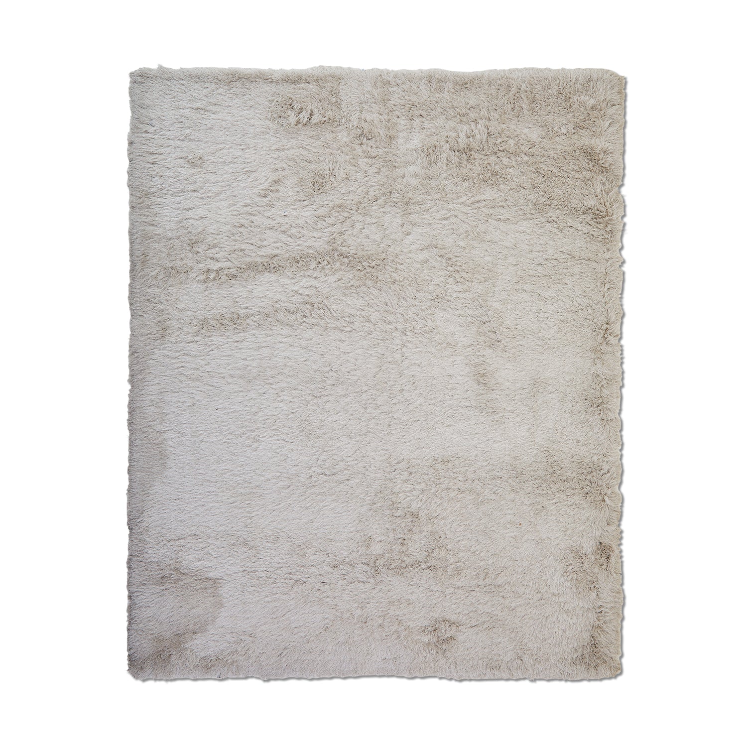 Large Modern Beige Fibers Shag Rug - Gil & Roy Props