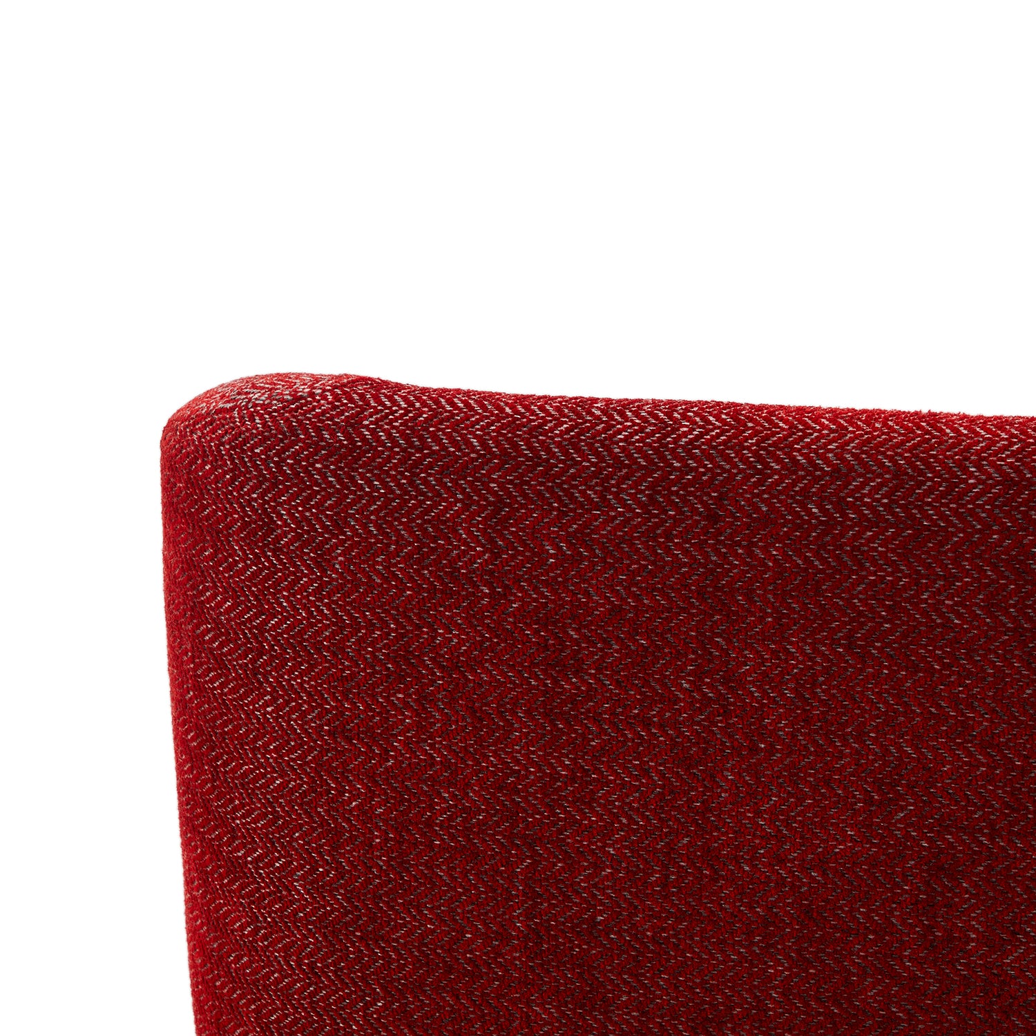 Red Textured Fabric Swivel Lounge Chair - Gil & Roy Props