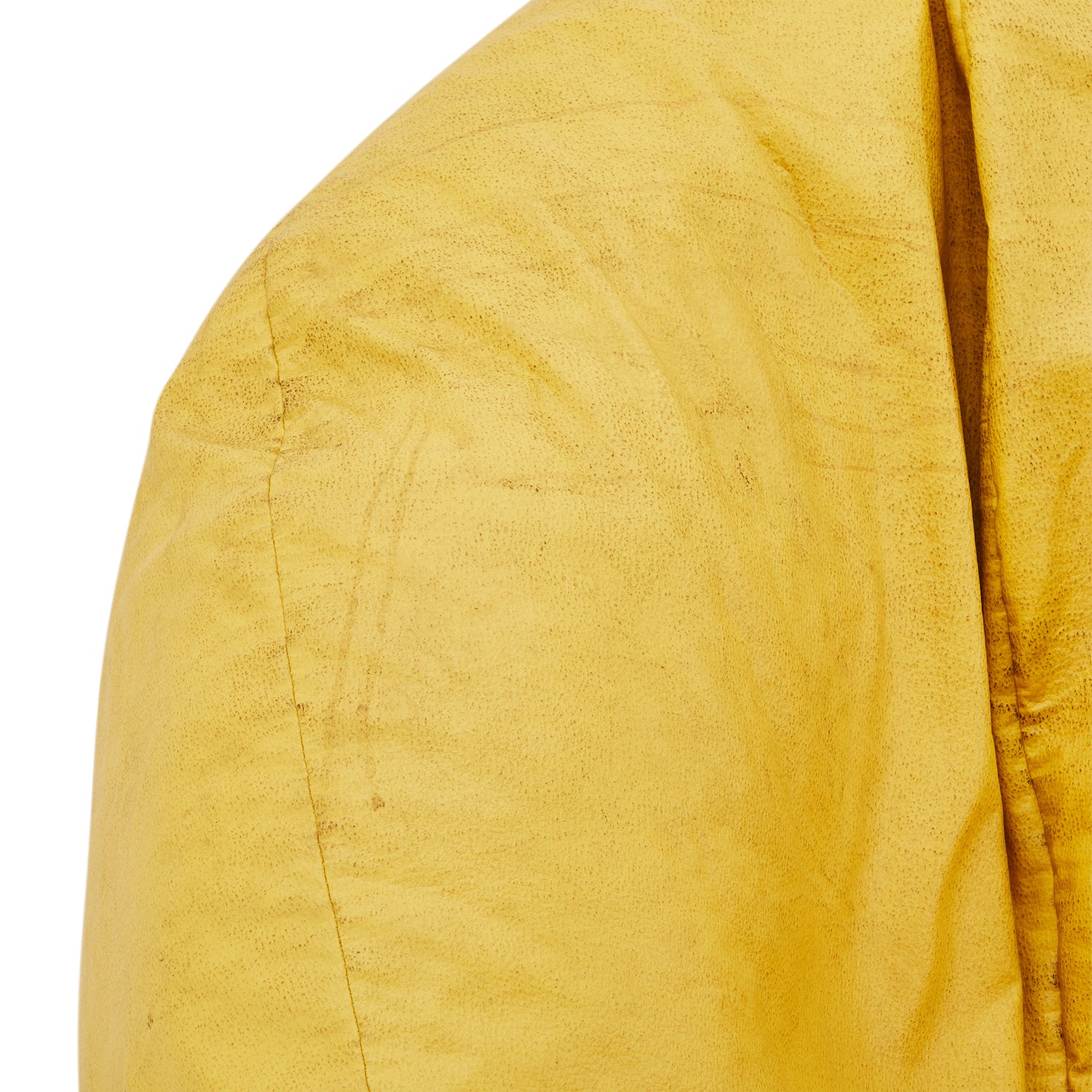 Yellow Faux Leather Bean Bag - Gil & Roy Props