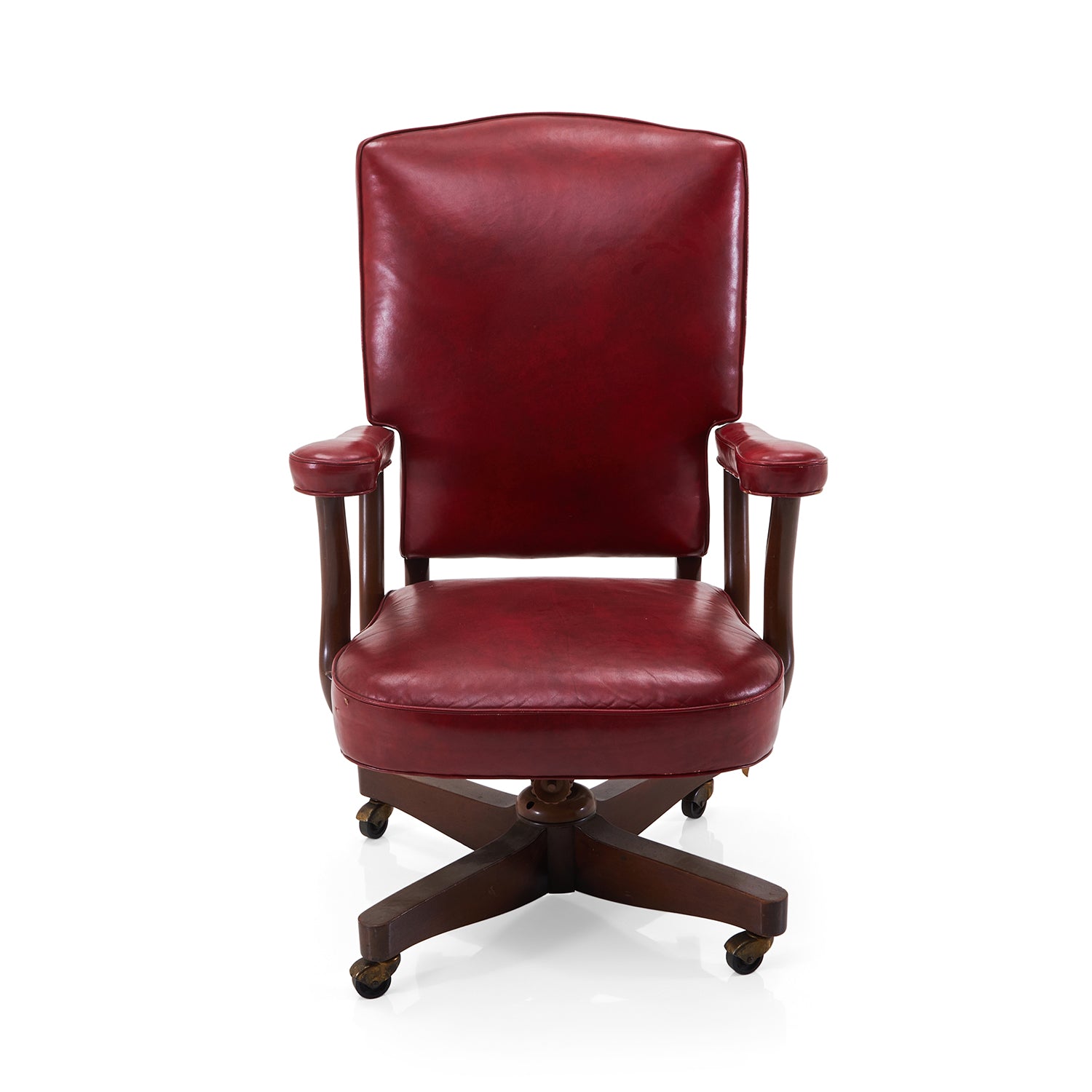 Red Vinyl Executive Chair - Gil & Roy Props