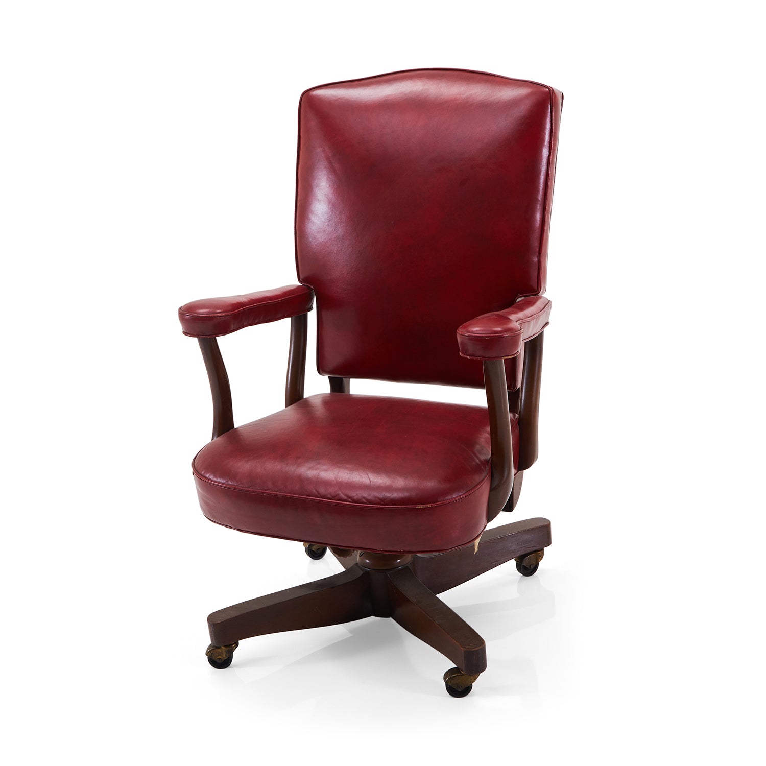Red Vinyl Executive Chair - Gil & Roy Props