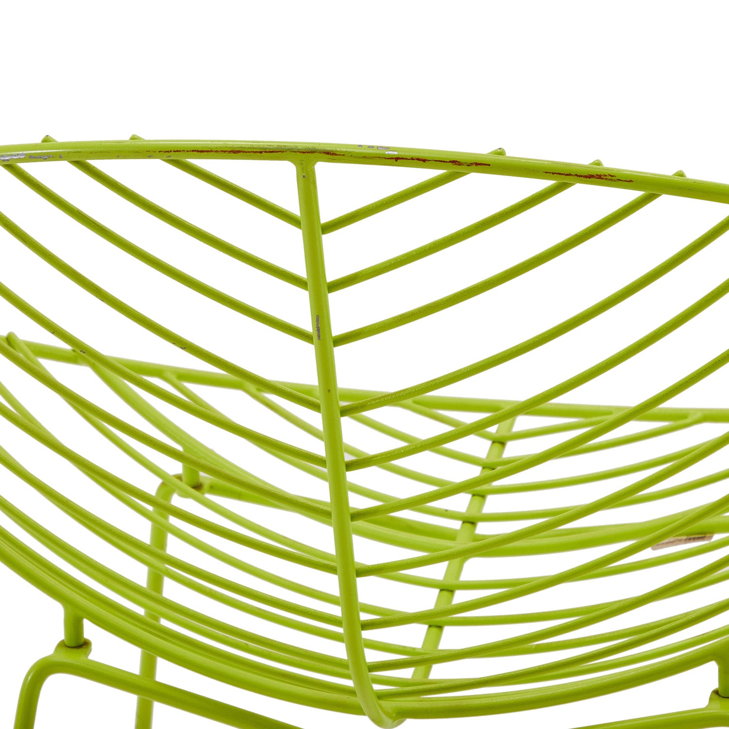 Green Modern Wire Outdoor Chair - Gil & Roy Props