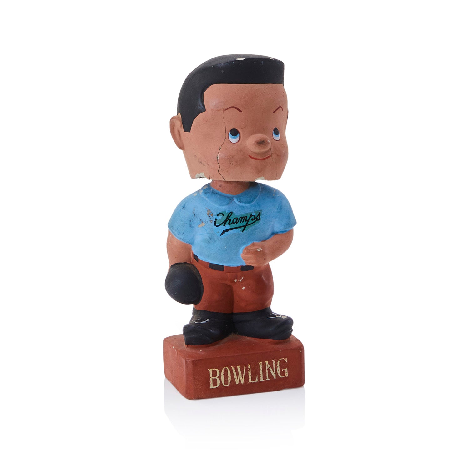 Red and Blue Small Bowling Champs Bobblehead - Gil & Roy Props