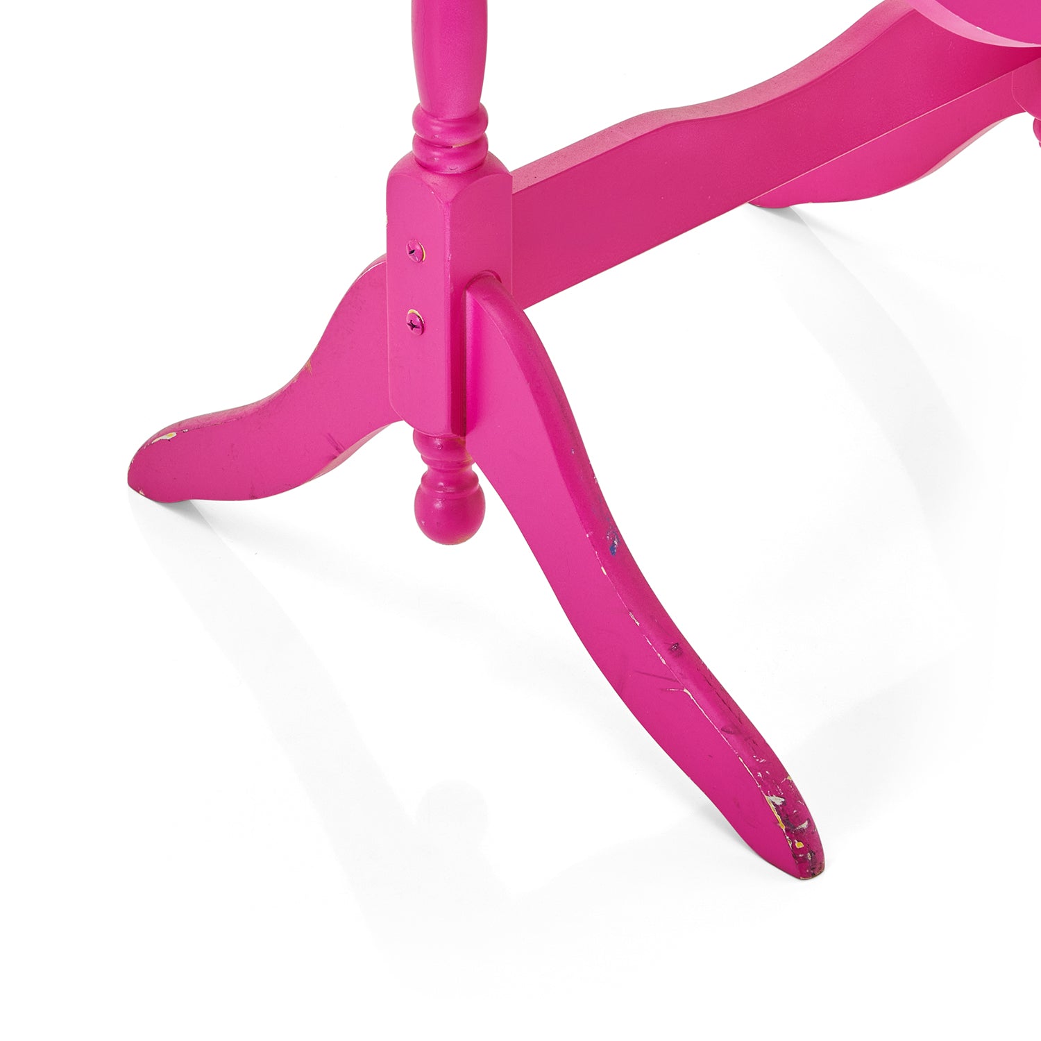 Pink Wooden Frame Standing Floor Mirror - Gil & Roy Props