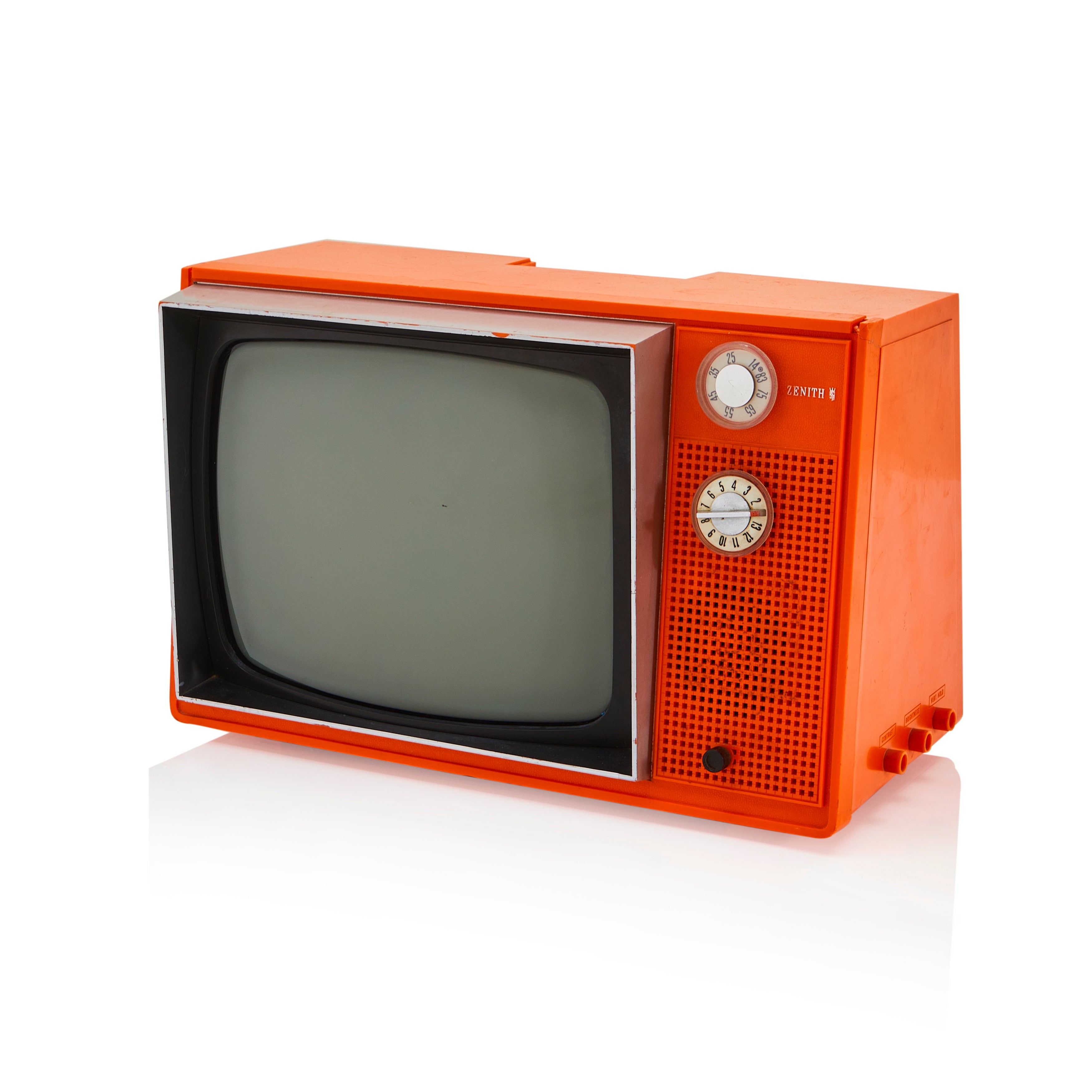 Zenith Bright Orange Television - Gil & Roy Props