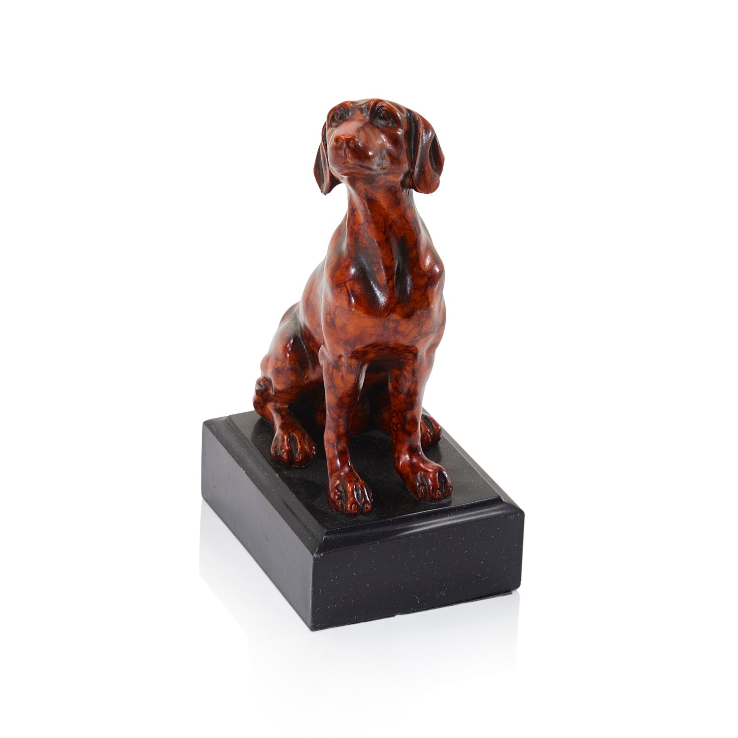 Red Marble Right Facing Dog Sculpture - Gil & Roy Props
