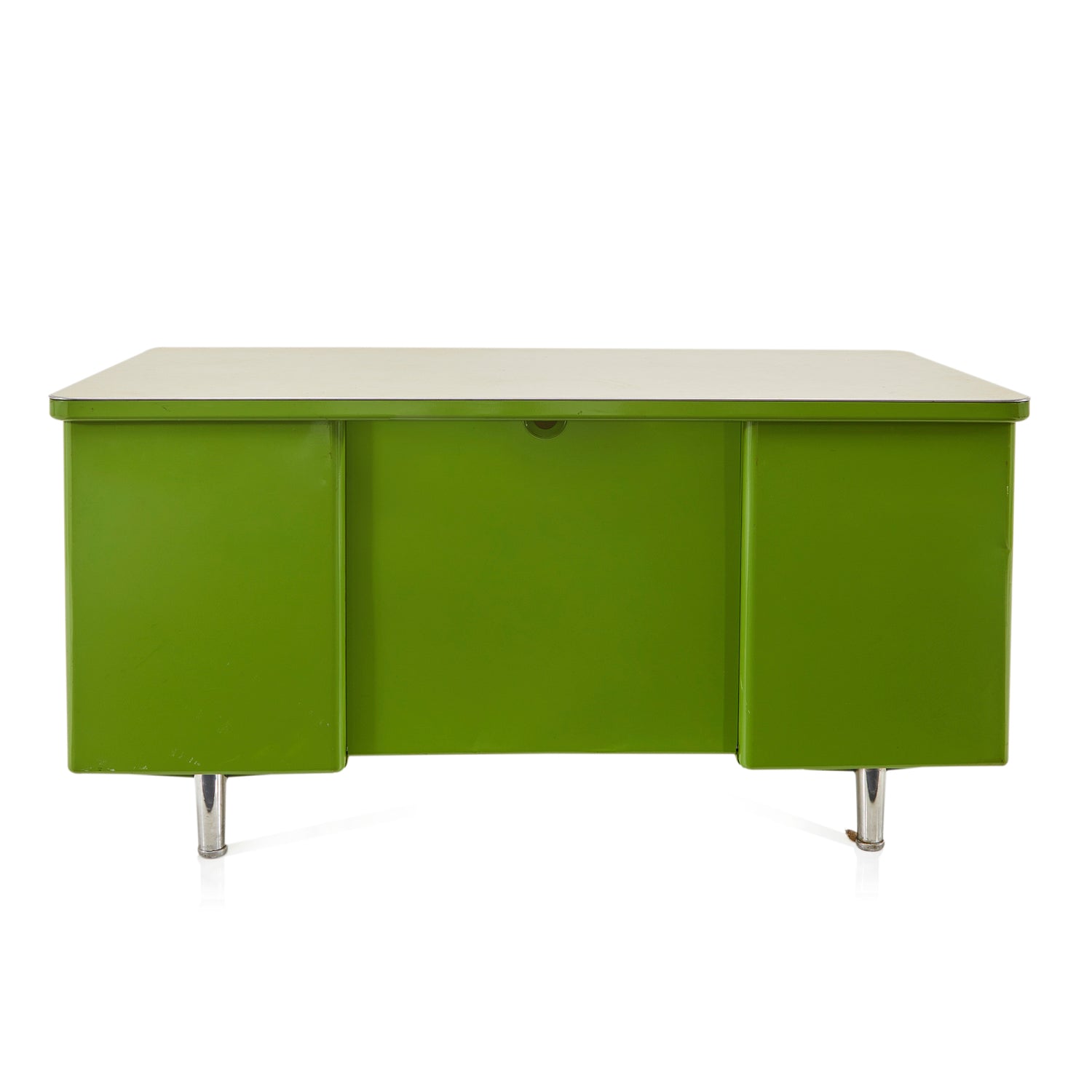 Green Metal Tanker Desk - Gil & Roy Props