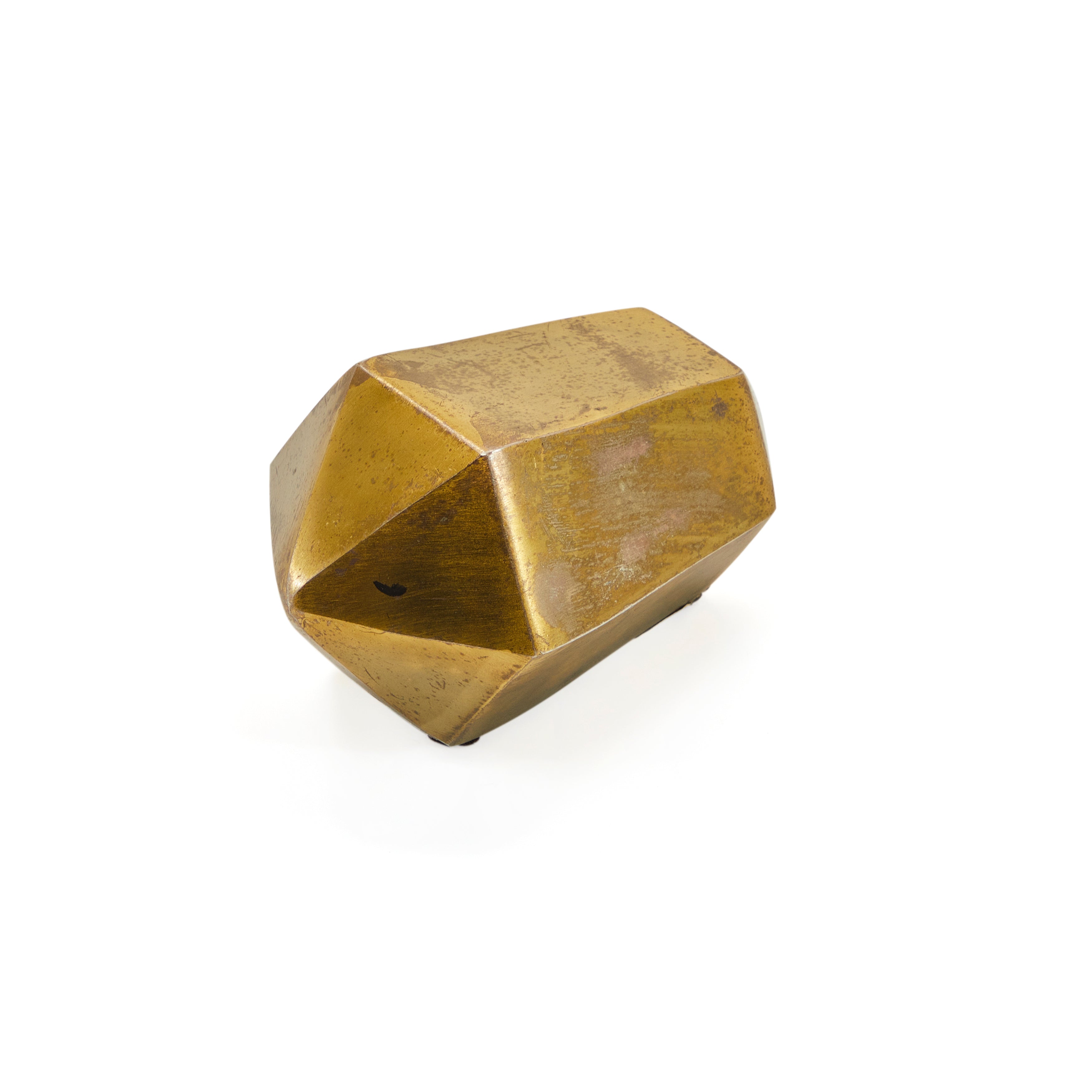 Gold Hexagonal Paperweight (A+D) - Gil & Roy Props