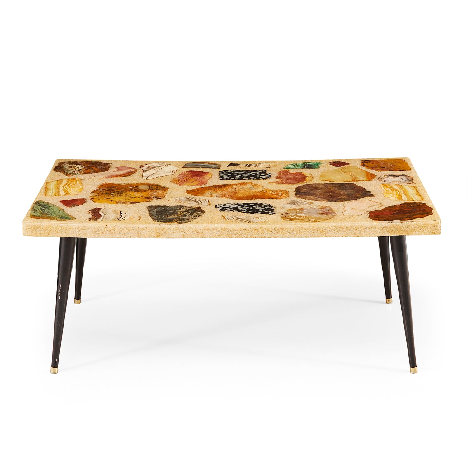 Resin Rectangle Coffee Table - Natural - Gil & Roy Props