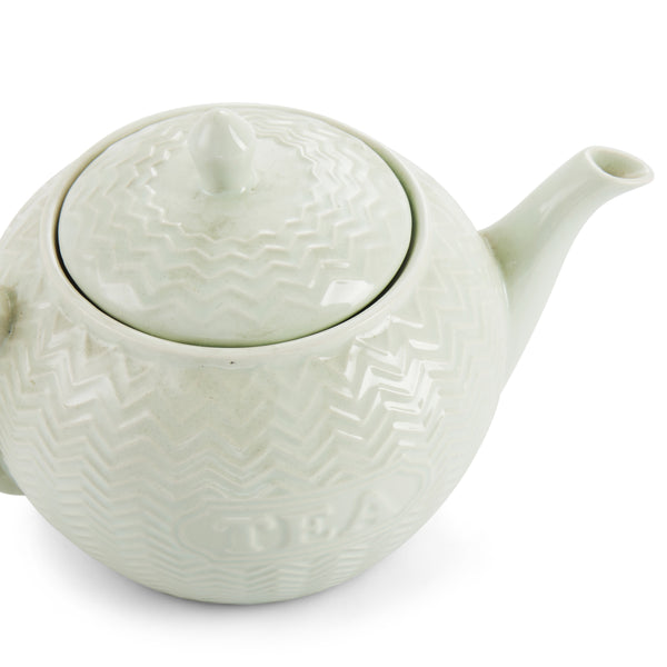 Light Green Ceramic Teapot - Gil & Roy Props