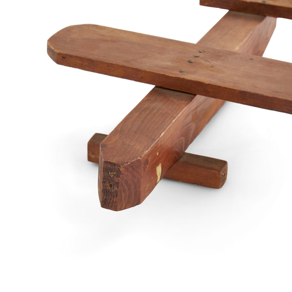 Wooden Folk Art Airplane Toy - Gil & Roy Props