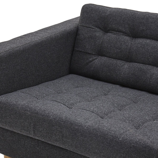 Dark Gray Fabric Sofa - Gil & Roy Props