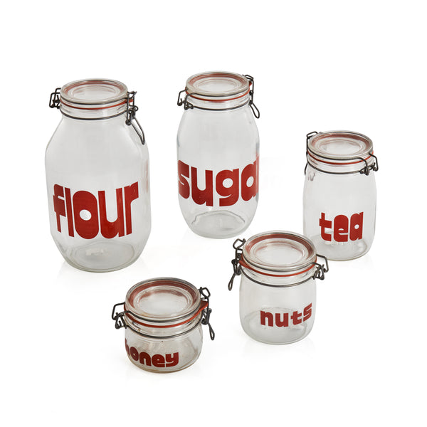 Vintage Glass Flour Jar - Gil & Roy Props
