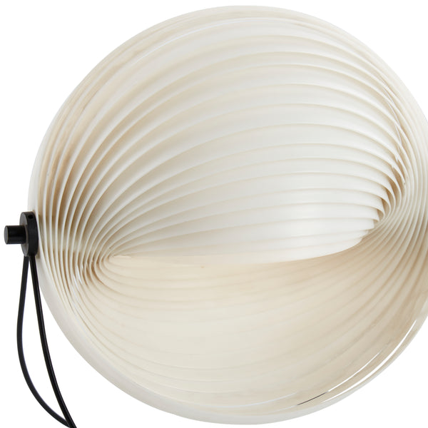 White Eclipse Accordion Table Lamp - Gil & Roy Props