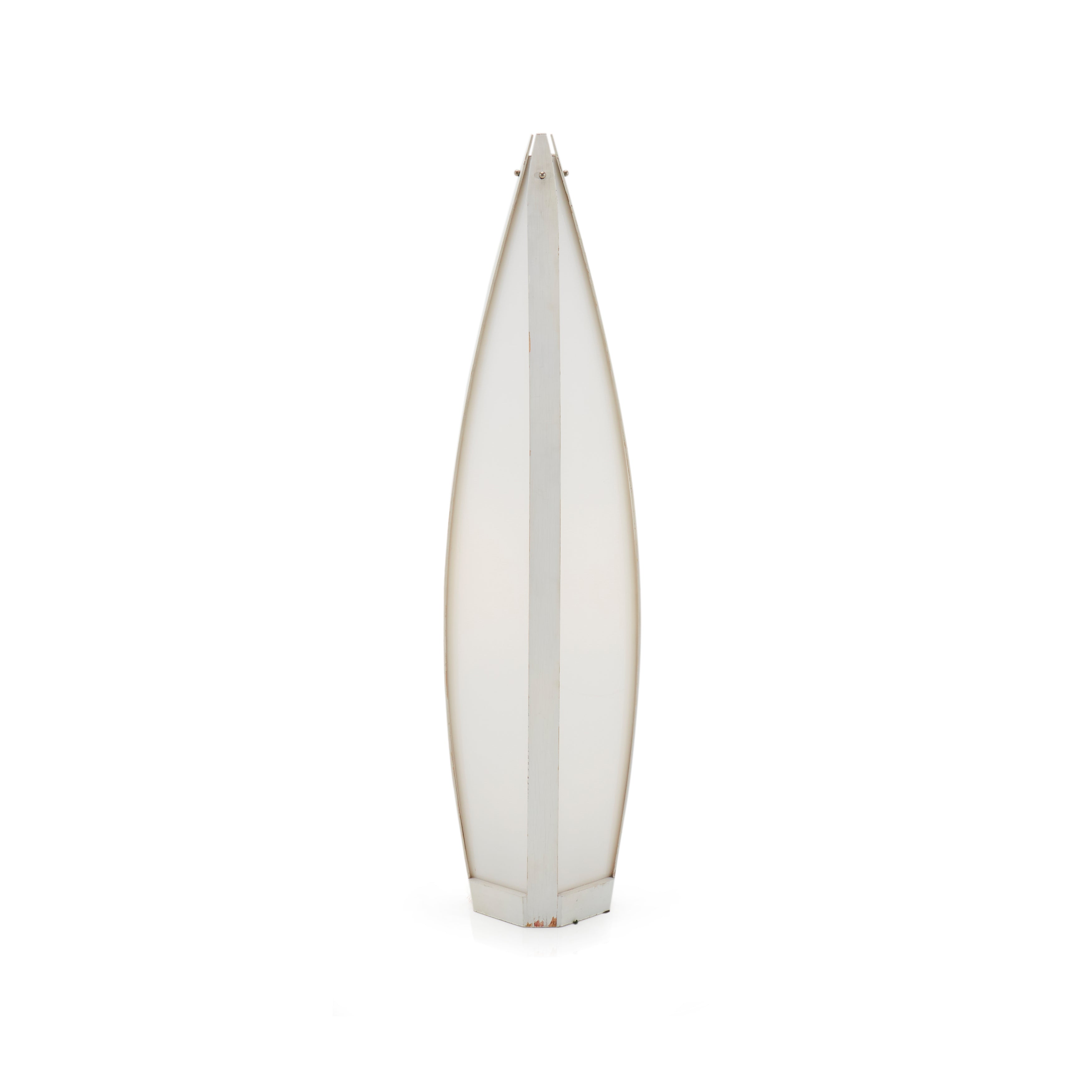 Tall White Teardrop Shape Lamp - Gil & Roy Props