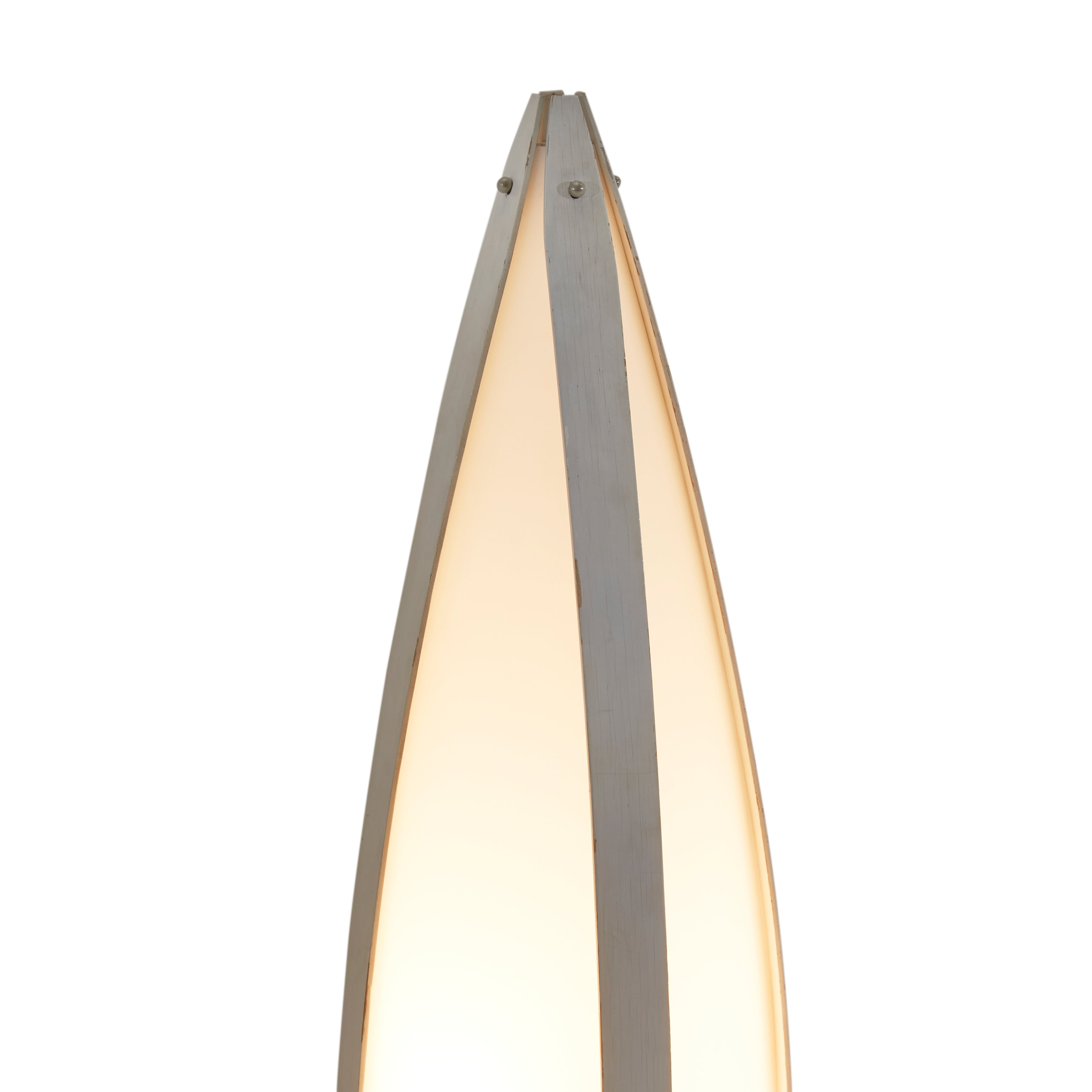 Tall White Teardrop Shape Lamp - Gil & Roy Props
