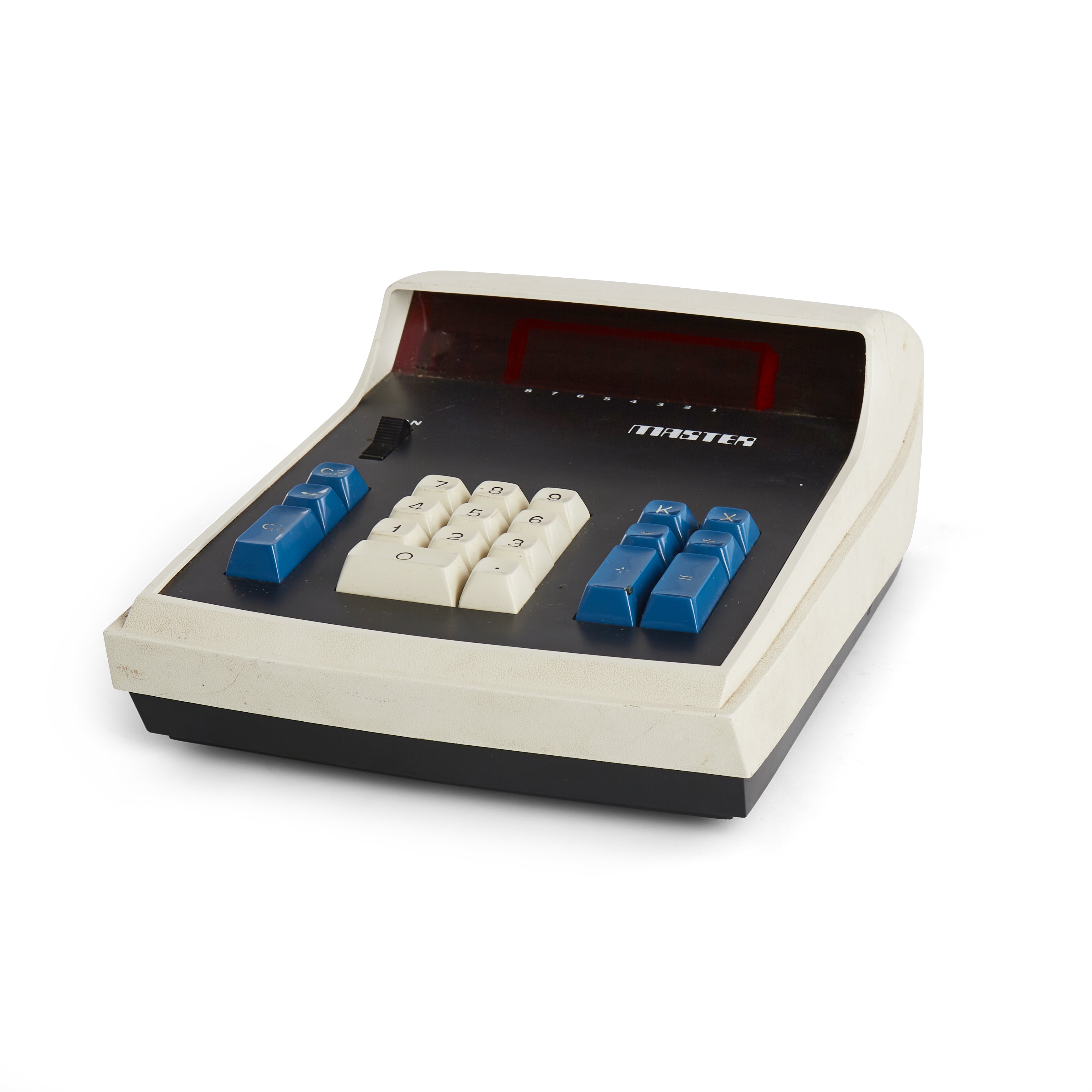 Vintage White "MASTER" Digital Calculator - Gil & Roy Props