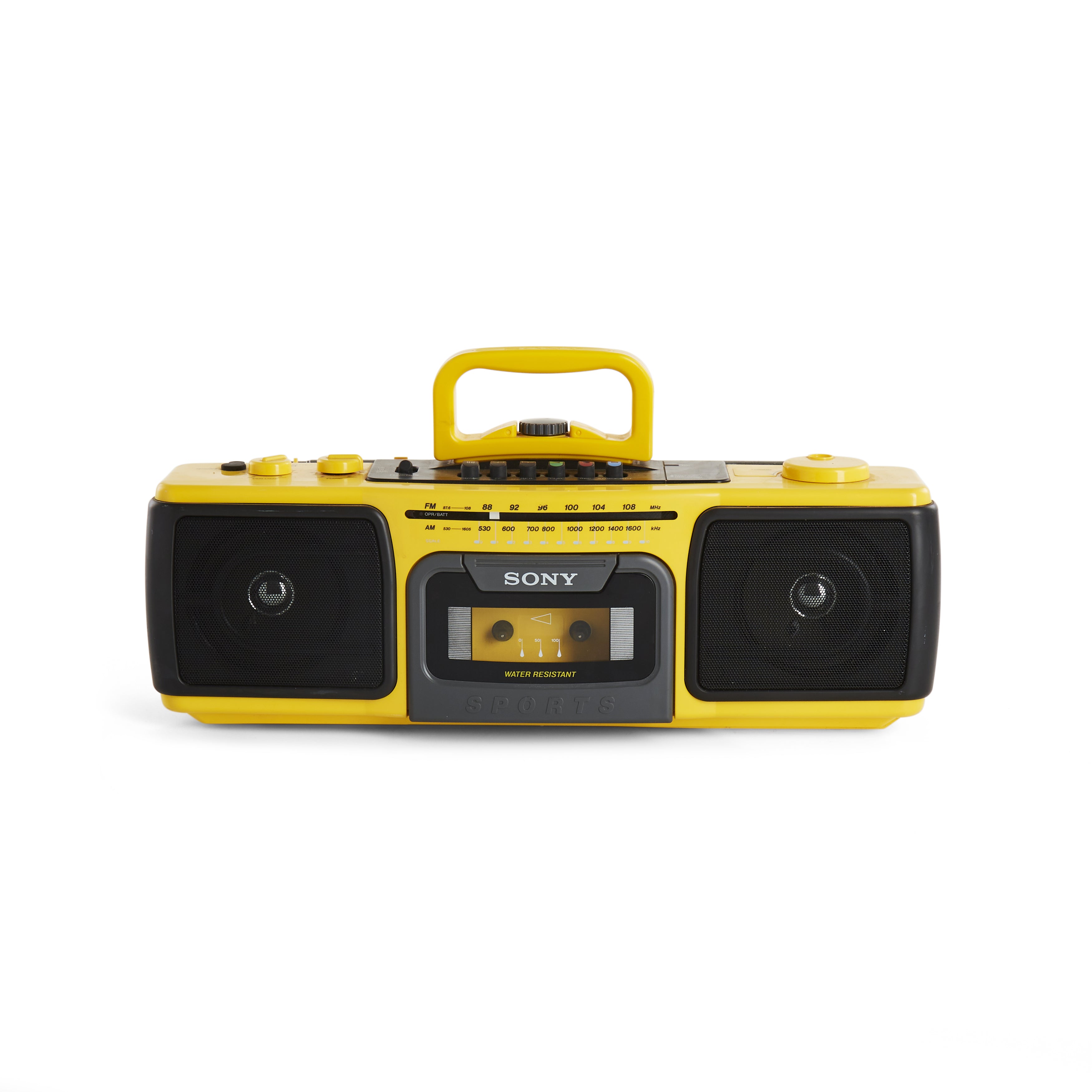 Yellow Sony Portable Boombox - Gil & Roy Props