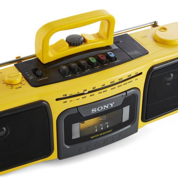Yellow Sony Portable Boombox - Gil & Roy Props