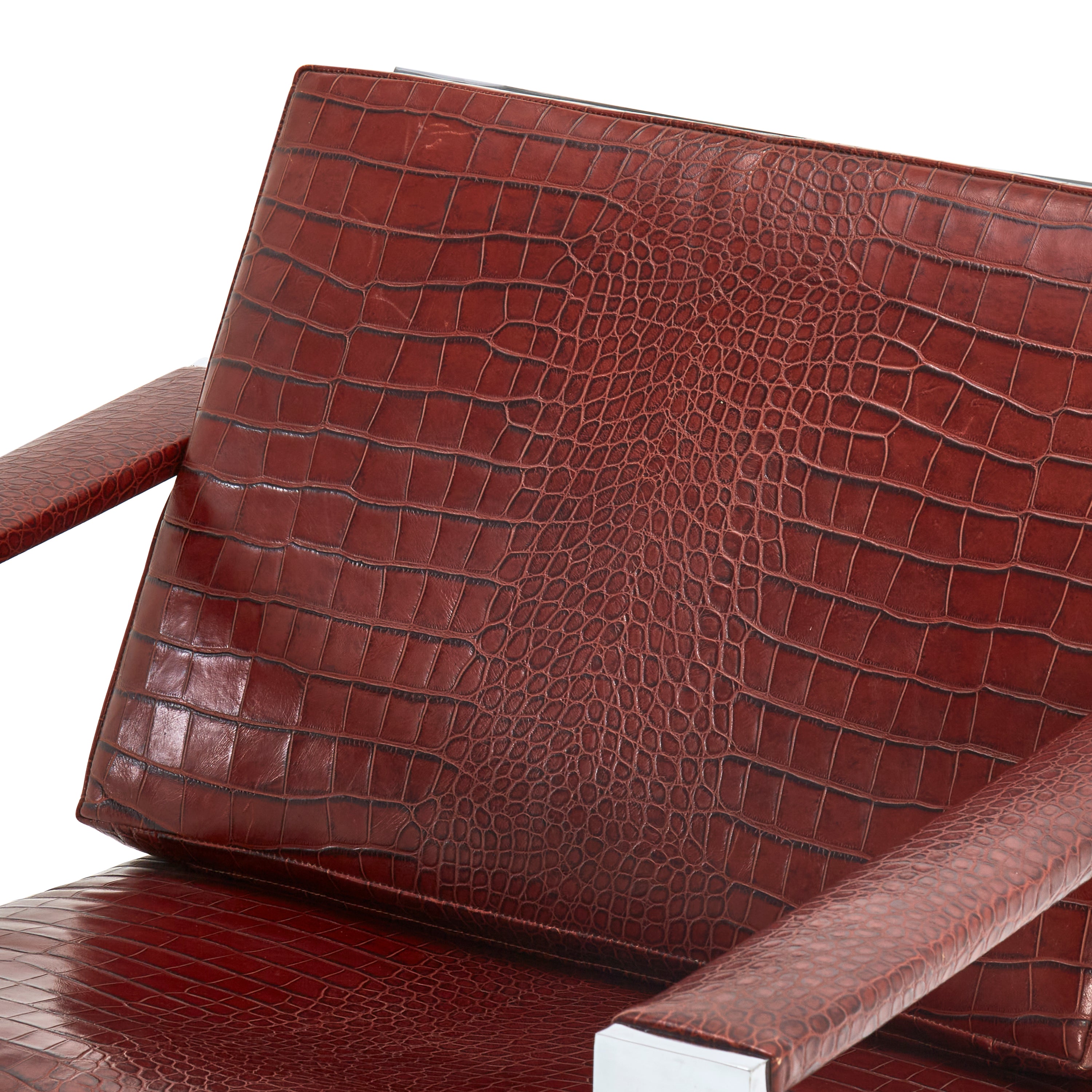 Milo Baughman Croc Chair - Gil & Roy Props