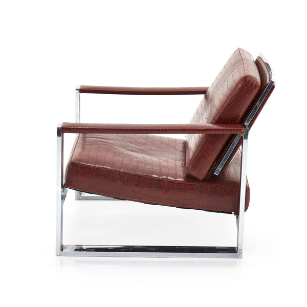 Milo Baughman Croc Chair - Gil & Roy Props