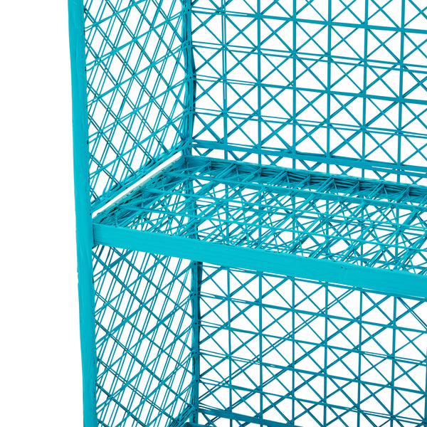 Turquoise Spun Fiberglass Outdoor Shelf - Gil & Roy Props