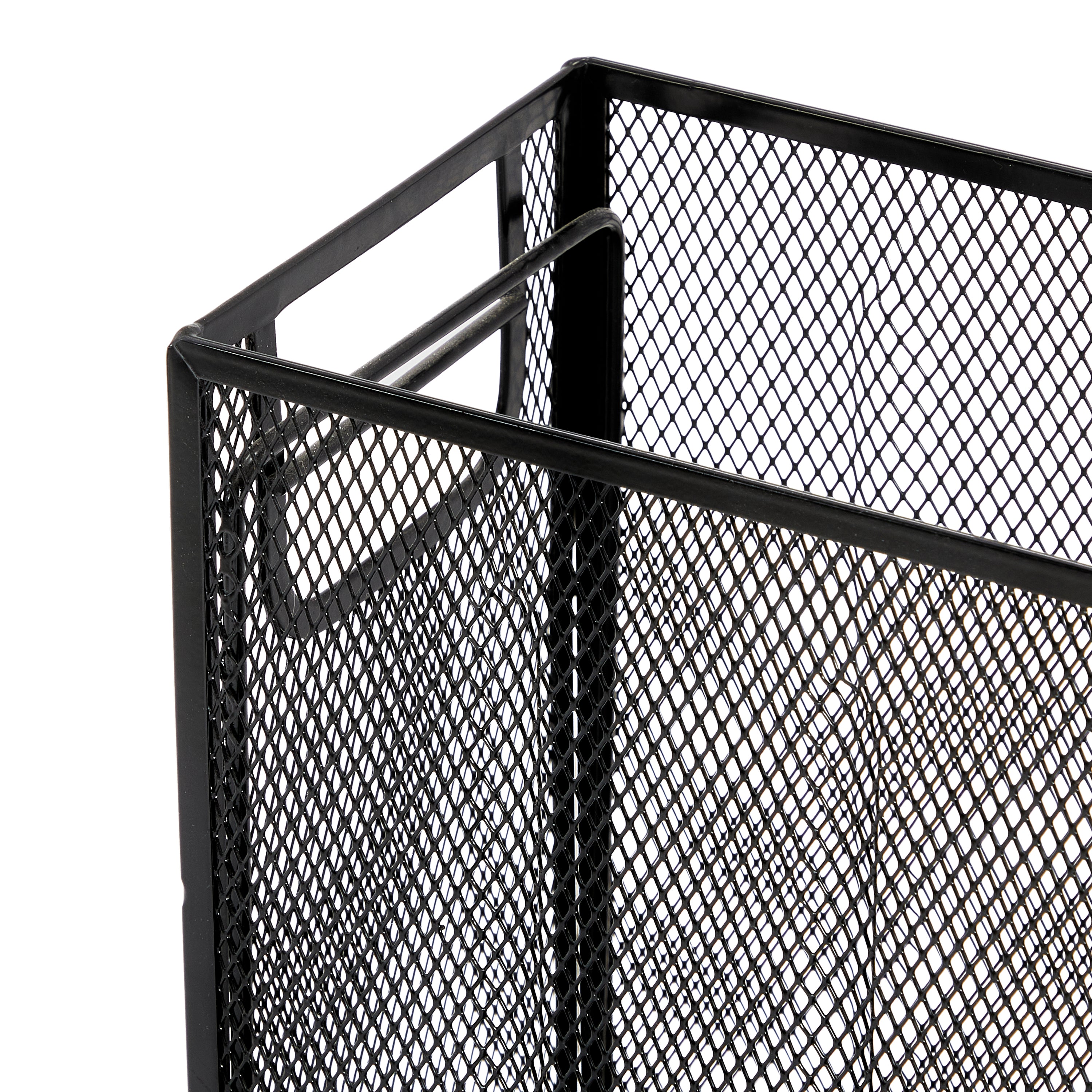 Black Wire Mesh Magazine Holder - Gil & Roy Props