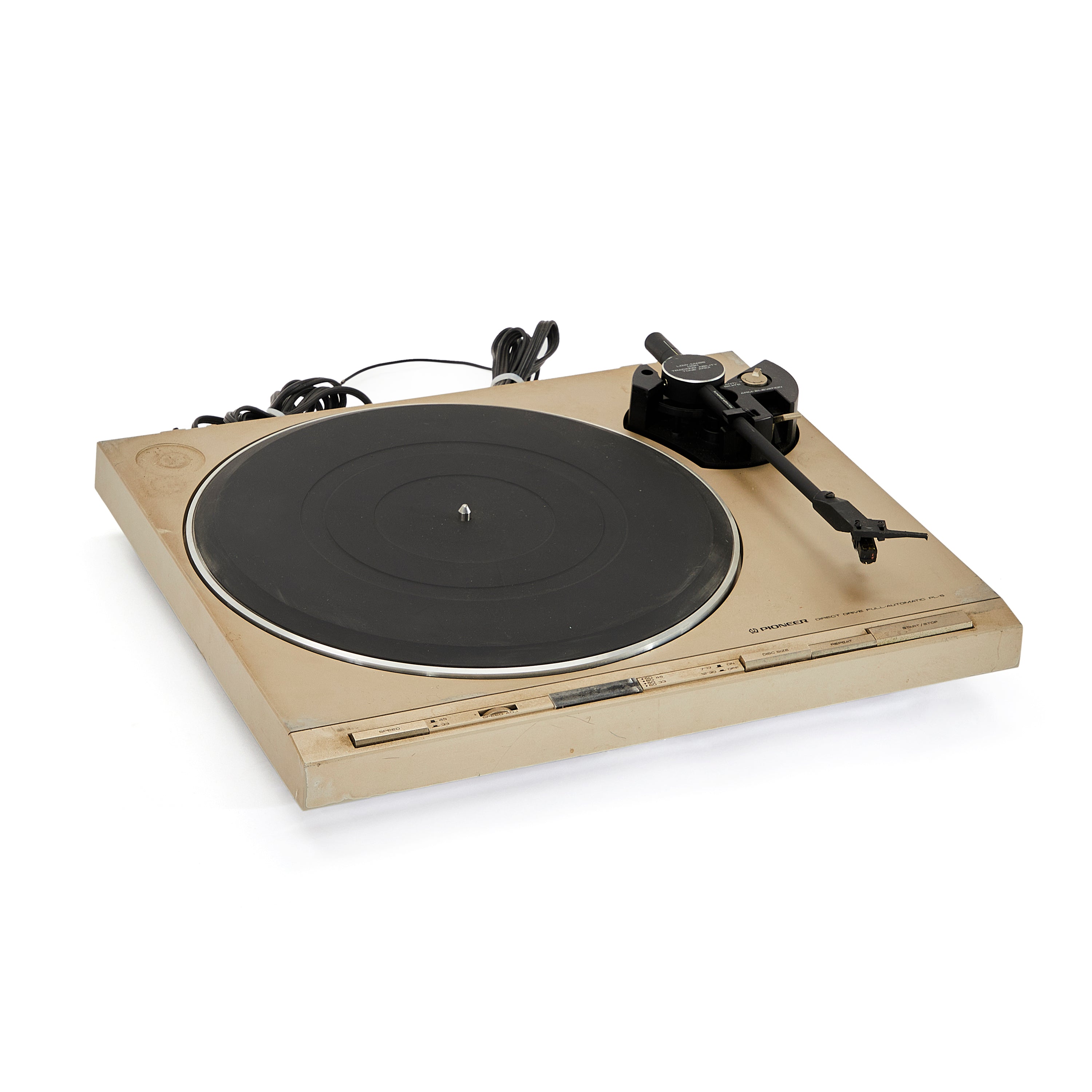 Beige Pioneer PL-5 Turntable - Gil & Roy Props