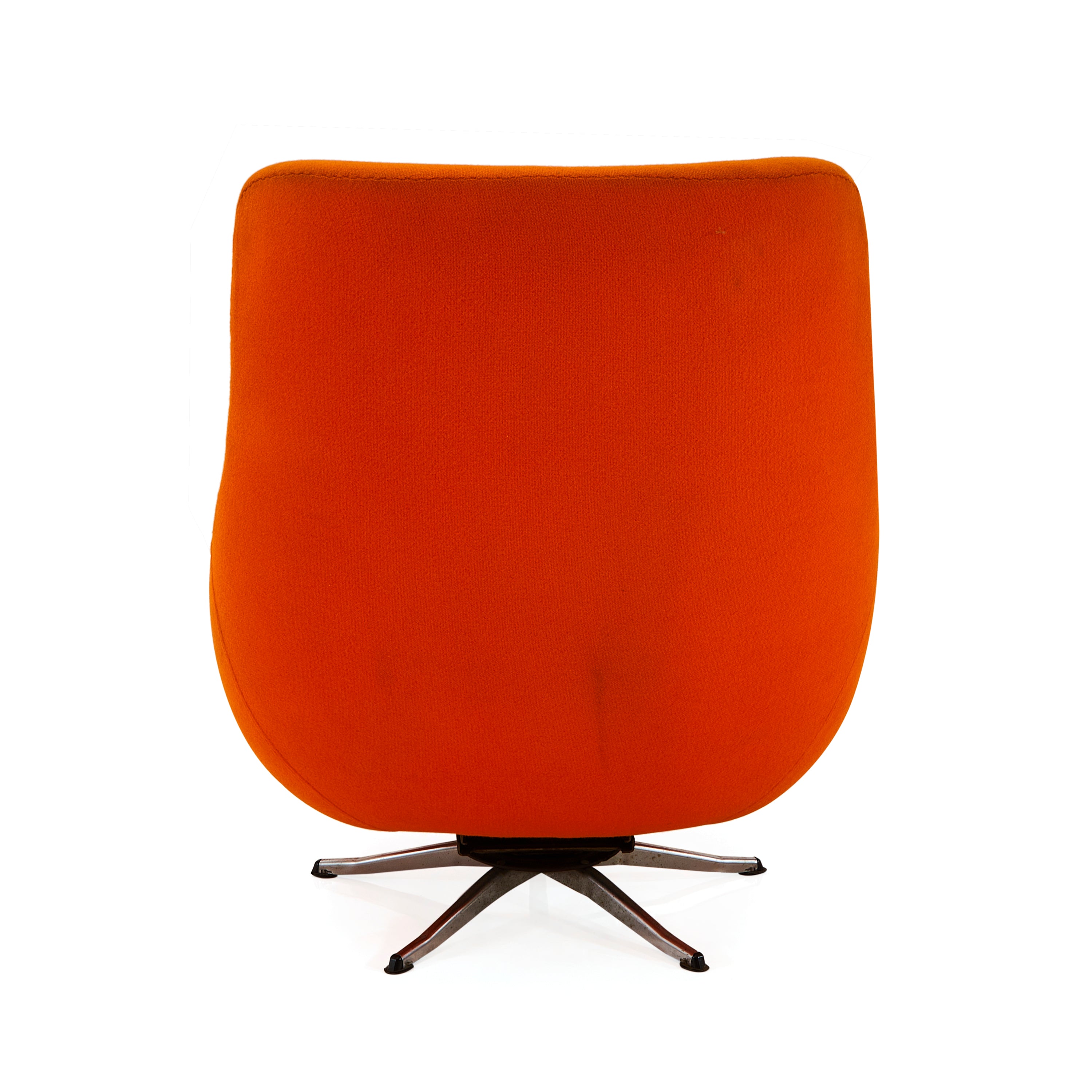 Orange High Back Mod Lounge Chair - Gil & Roy Props