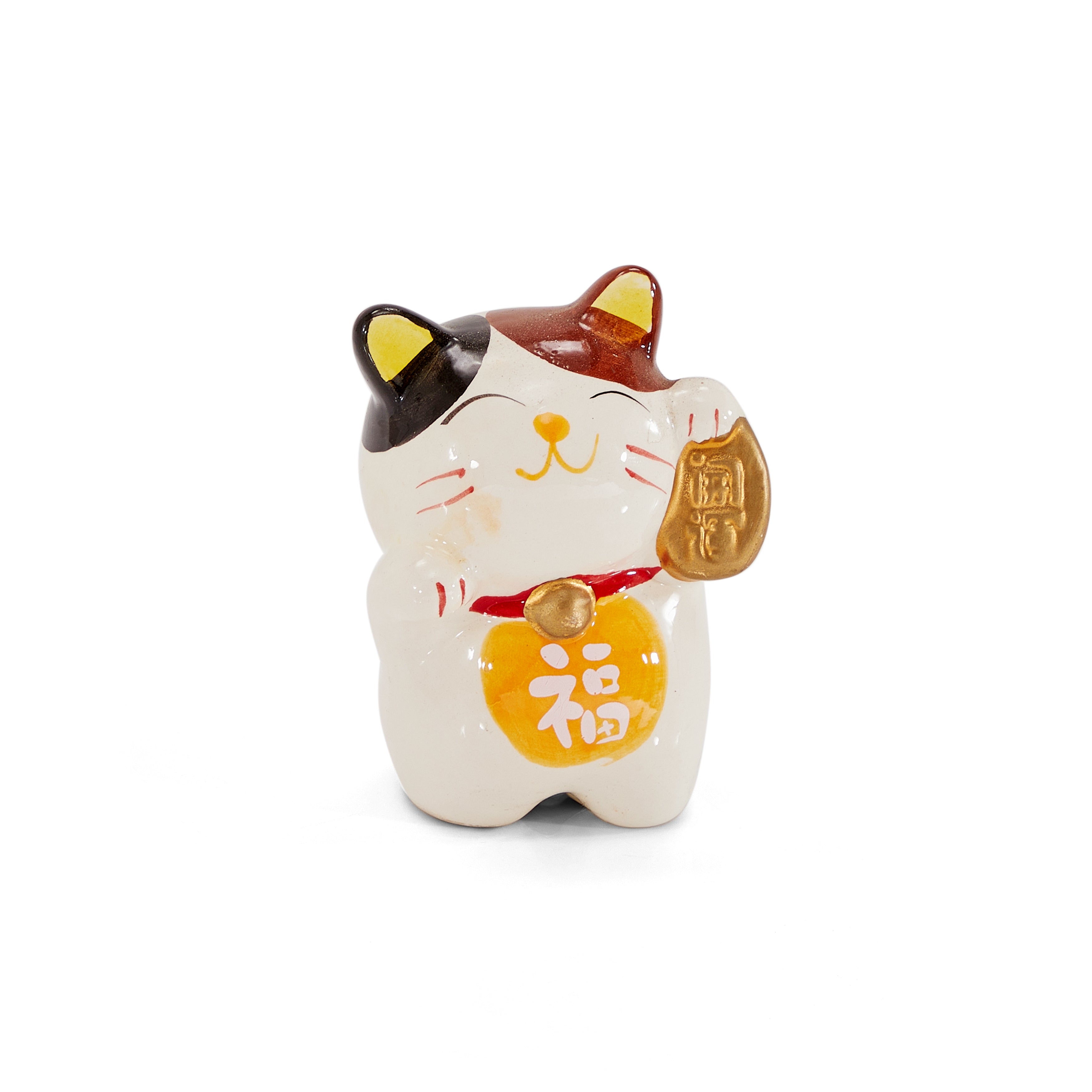 White Ceramic Lucky Cat - Gil & Roy Props