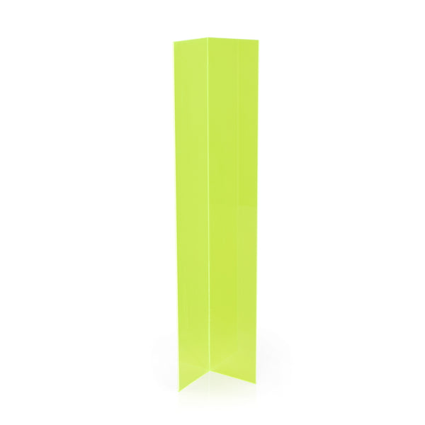 Green Neon Plexiglass Screen Divider - Gil & Roy Props