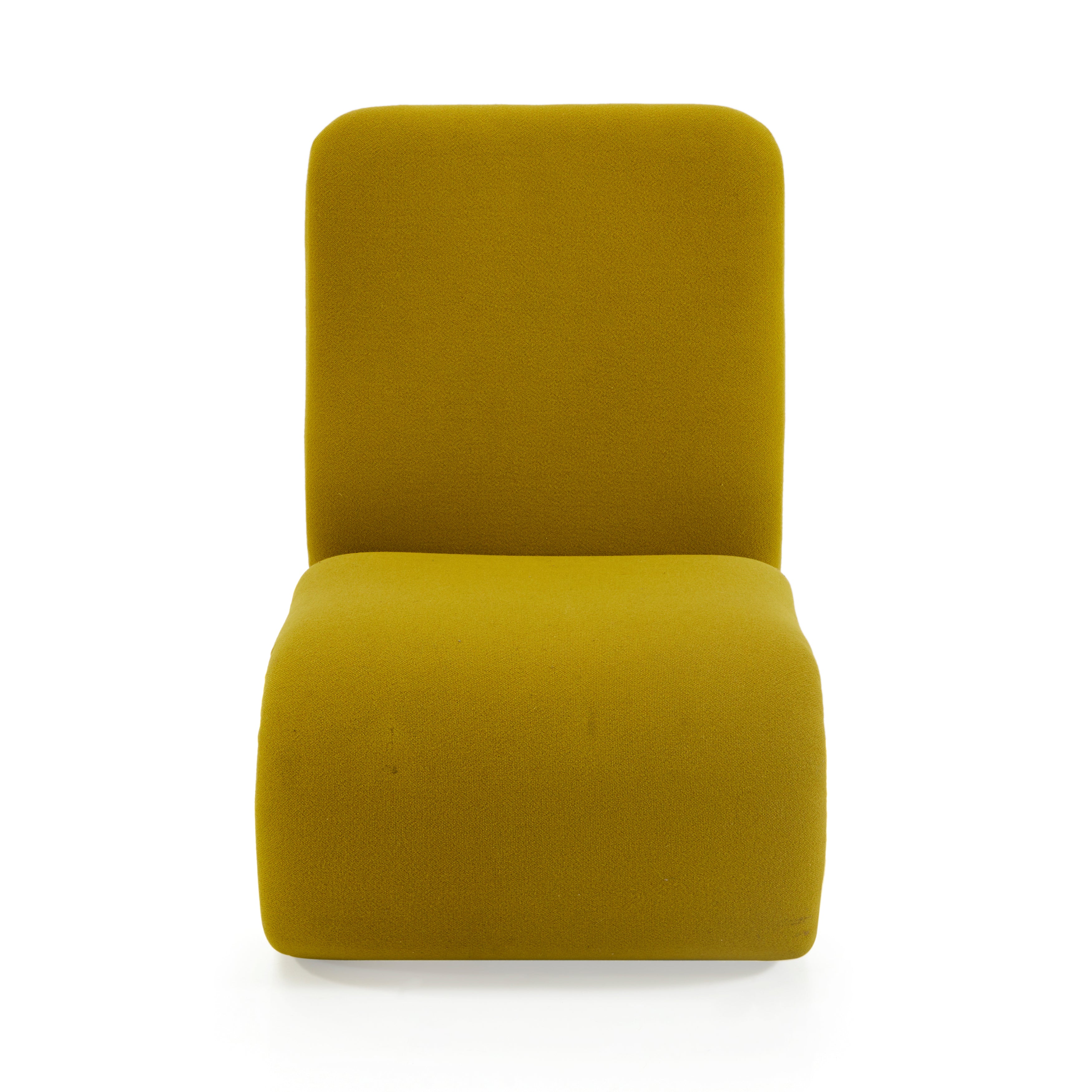Yellow Chartreuse Ribbon Shape Lounge Chair - Gil & Roy Props
